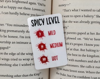 Spicy Level Sticker - Etsy