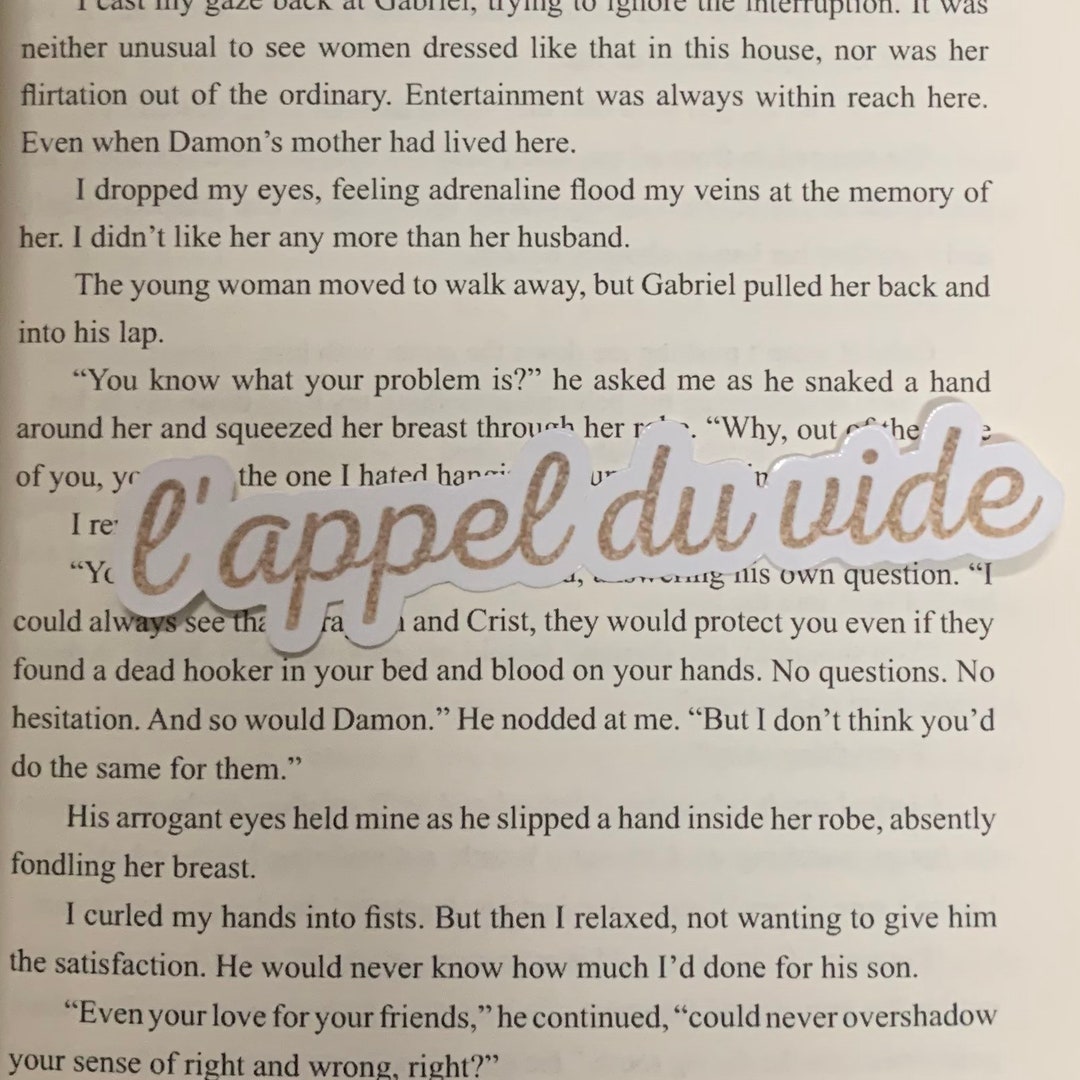 L'appel Du Vide Sticker Devil's Night by Penelope Douglas Merch Dark Romance Smut Reader - Etsy