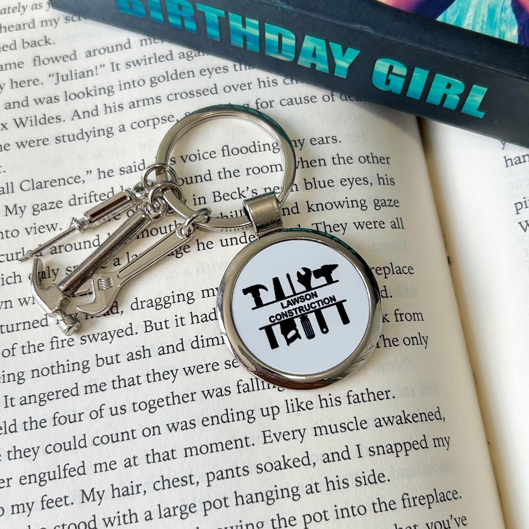 Lawson Construction Keychain Birthday Girl by Penelope Douglas Merch ...