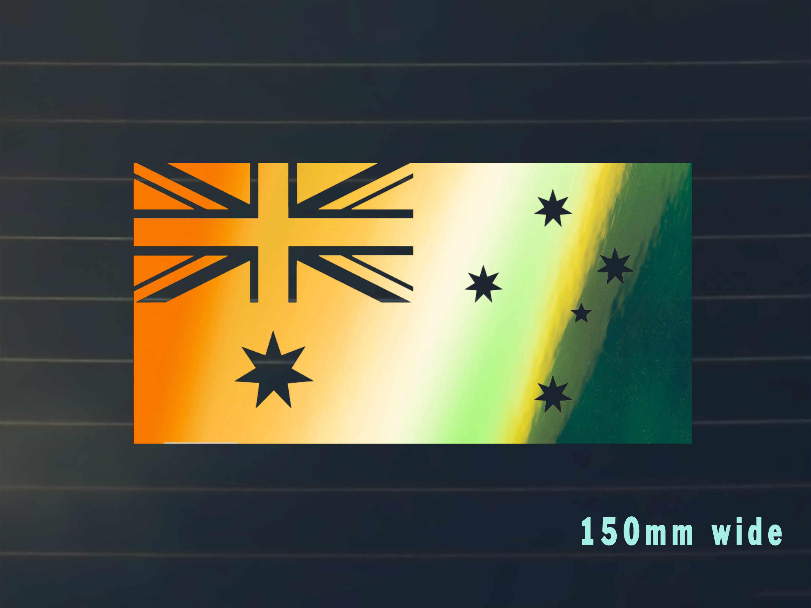 Australian Flag Decal Sticker Chameleon Green Gold Colour Change - Etsy