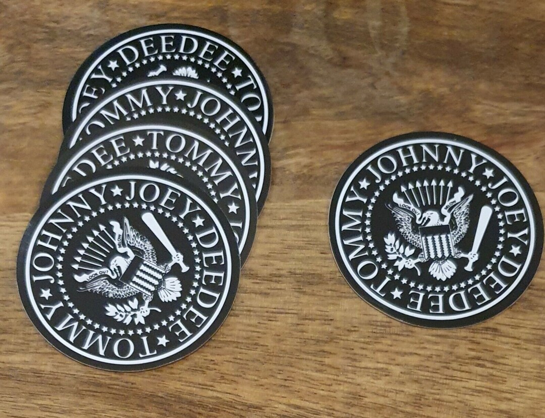 Ramones Style Sticker Logo PACK OF 5 - Etsy
