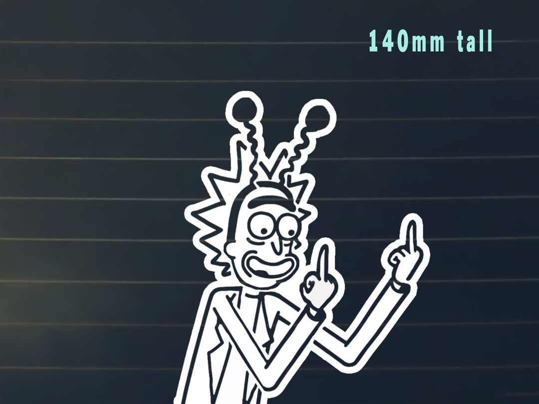 Rick & Morty Fingers Decal - Etsy