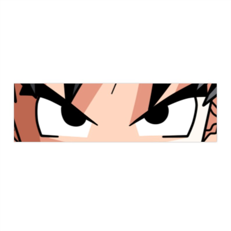 Goku Eyes Bumper Sticker Dragon Ball Anime Decal, Car Sticker, Laptop ...