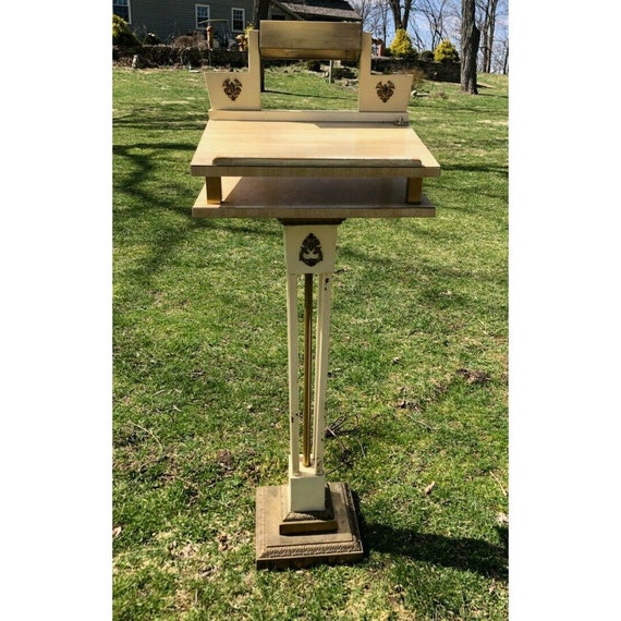 Vintage Funeral Lighted Lectern Podium Register Stand Case D - Etsy