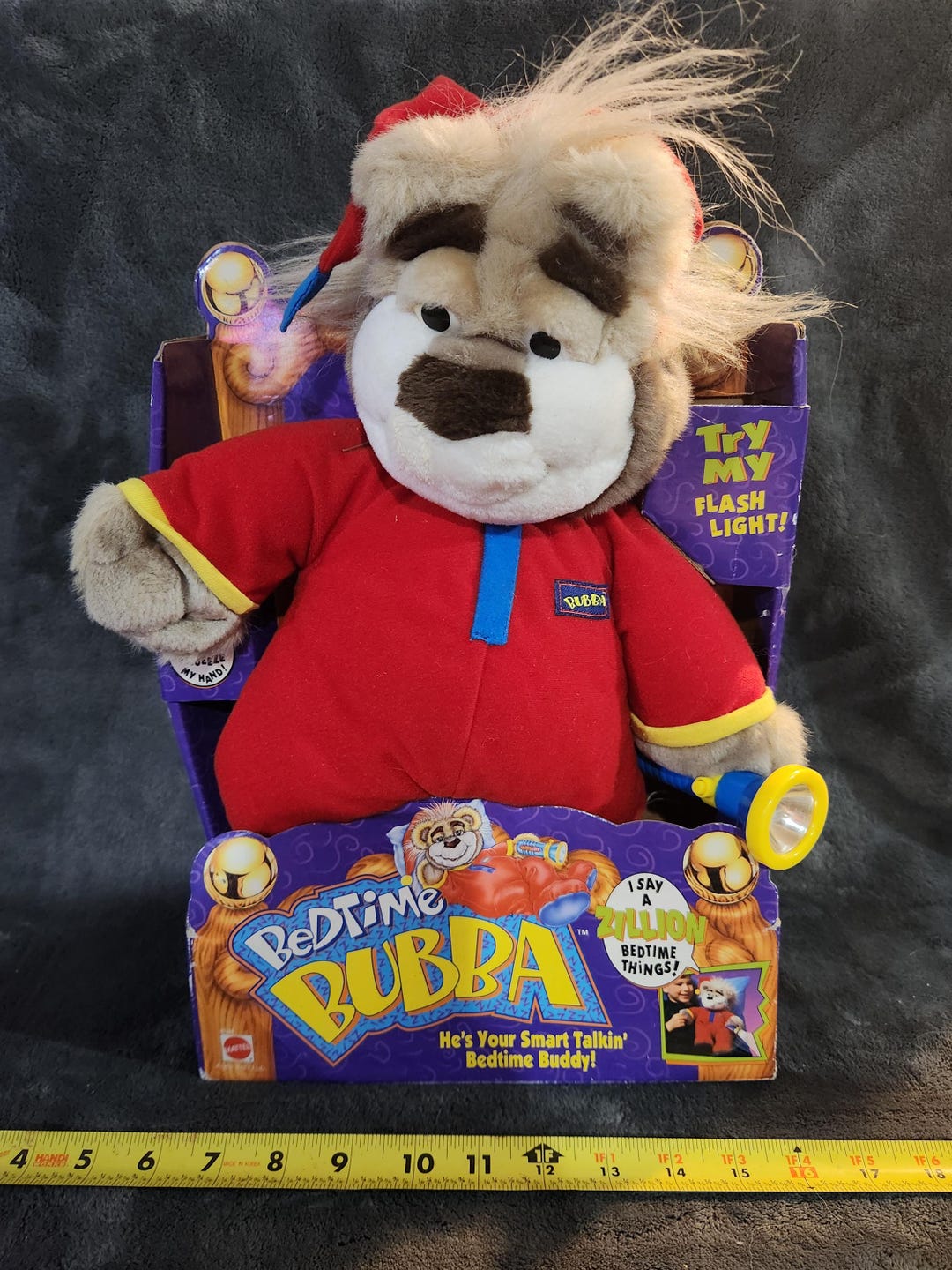 Vintage NOS New 1997 Bedtime 12” Plush Talking Bubba the Bear - Etsy