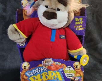 1997 Bedtime Bubba Bear 18" , Tyco Real Wisecrackin' Talking Plush Bear ...