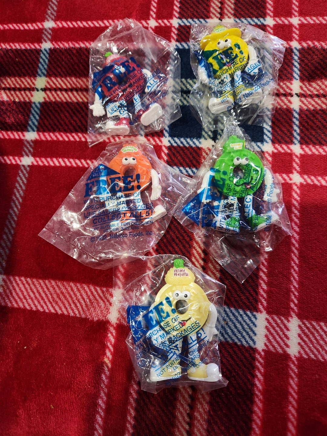 NOS Vintage 1992 Lifesavers Candy Toy Bendy Figures RUSS - Etsy