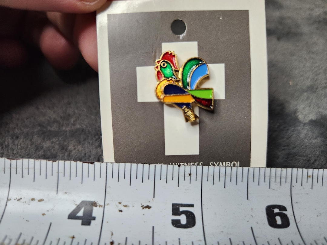 B* Vintage Gold Colorful Dove Christian Witness Symbol Lapel Hat Pin 1 ...