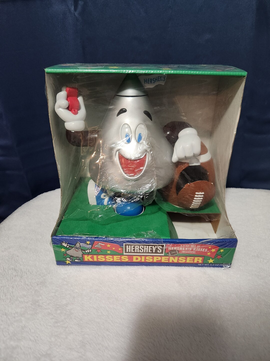 NOS Vintage Hershey Kiss Football Dispenser With Box - Etsy
