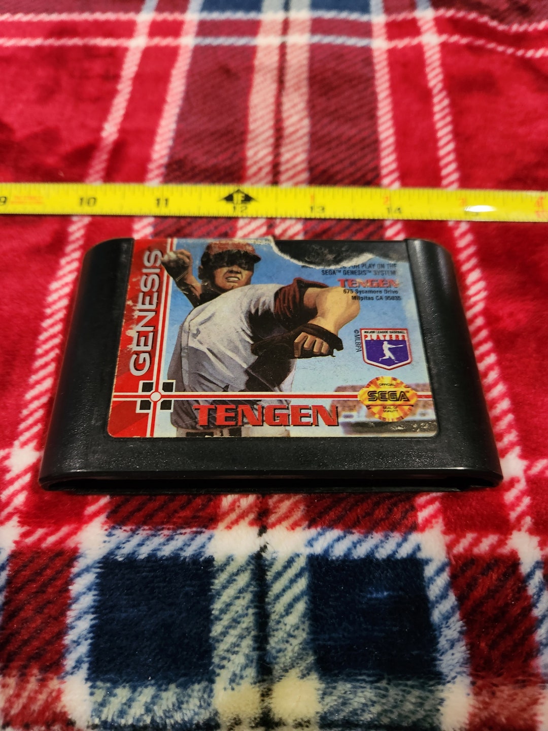 Vintage WORKING 1994 RBI Baseball Tengen Sega Genesis Game Cartridge - Etsy