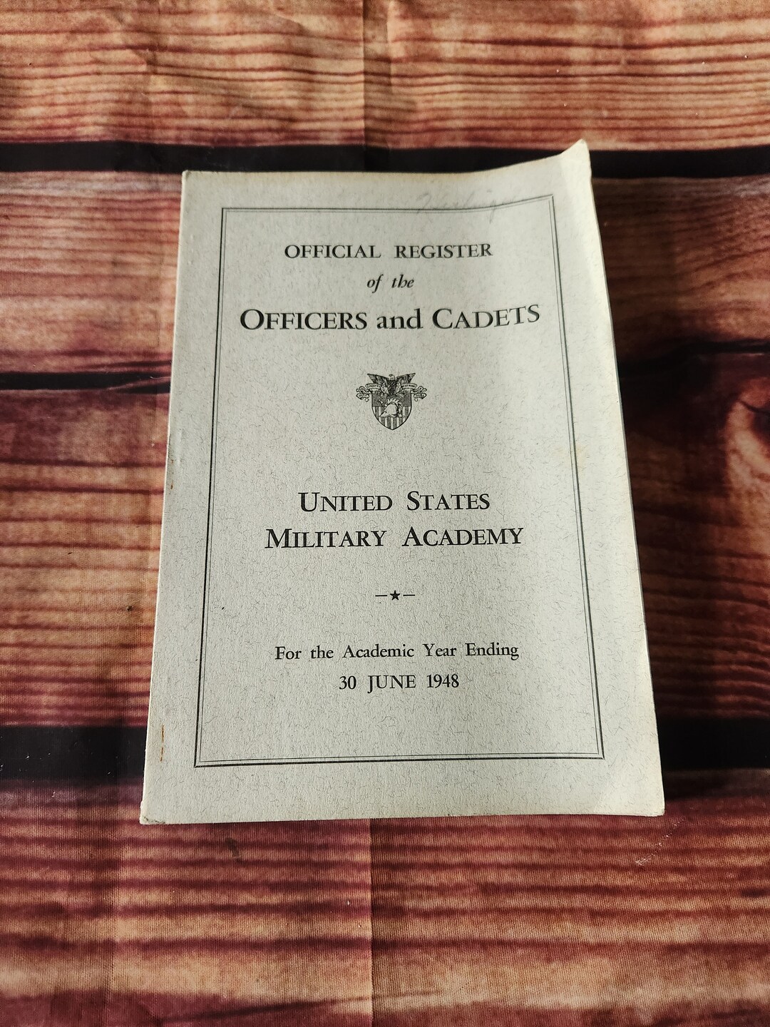 Vintage Official Register of the Officers and Cadets Department ...
