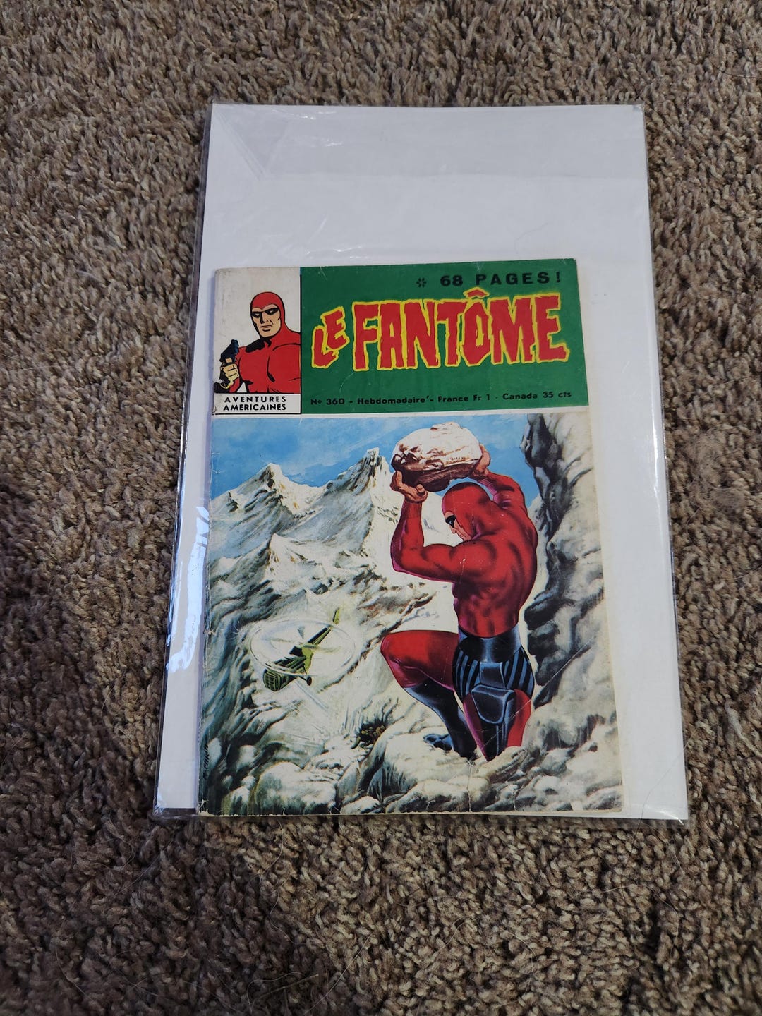 Le Fantome Comic the Phantom French Edition in Protective Sleeve - Etsy