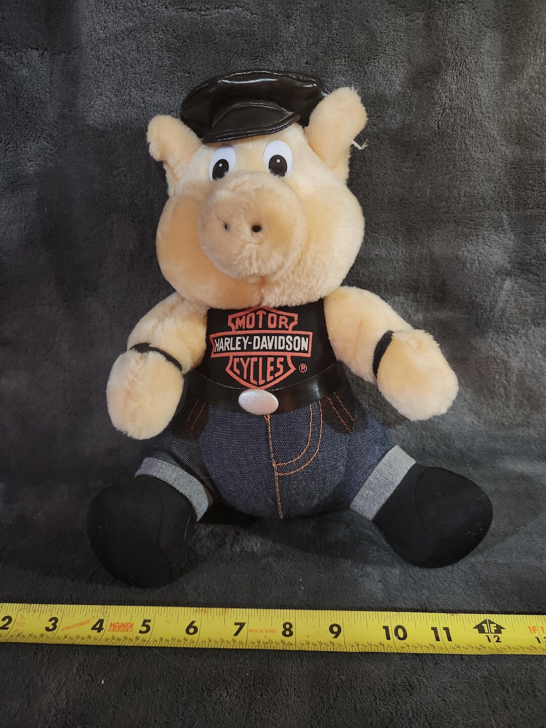 Vintage 1998 Harley Davidson Pig Plush - Etsy