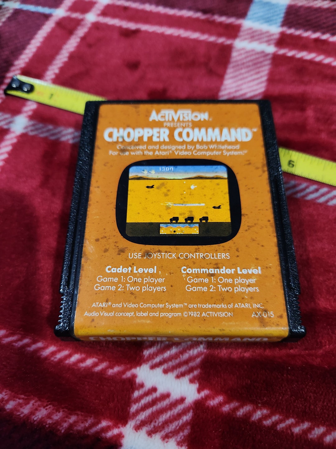 Vintage WORKING 1982 Chopper Command Atari 2600 Game Cartridge - Etsy