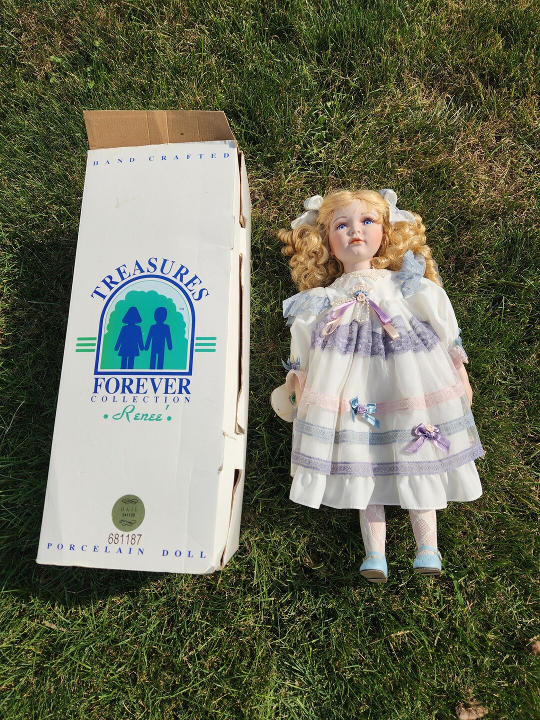 Vintage 24 Porcelain & Cloth Doll GAIL 241126 Treasures Forever - Etsy