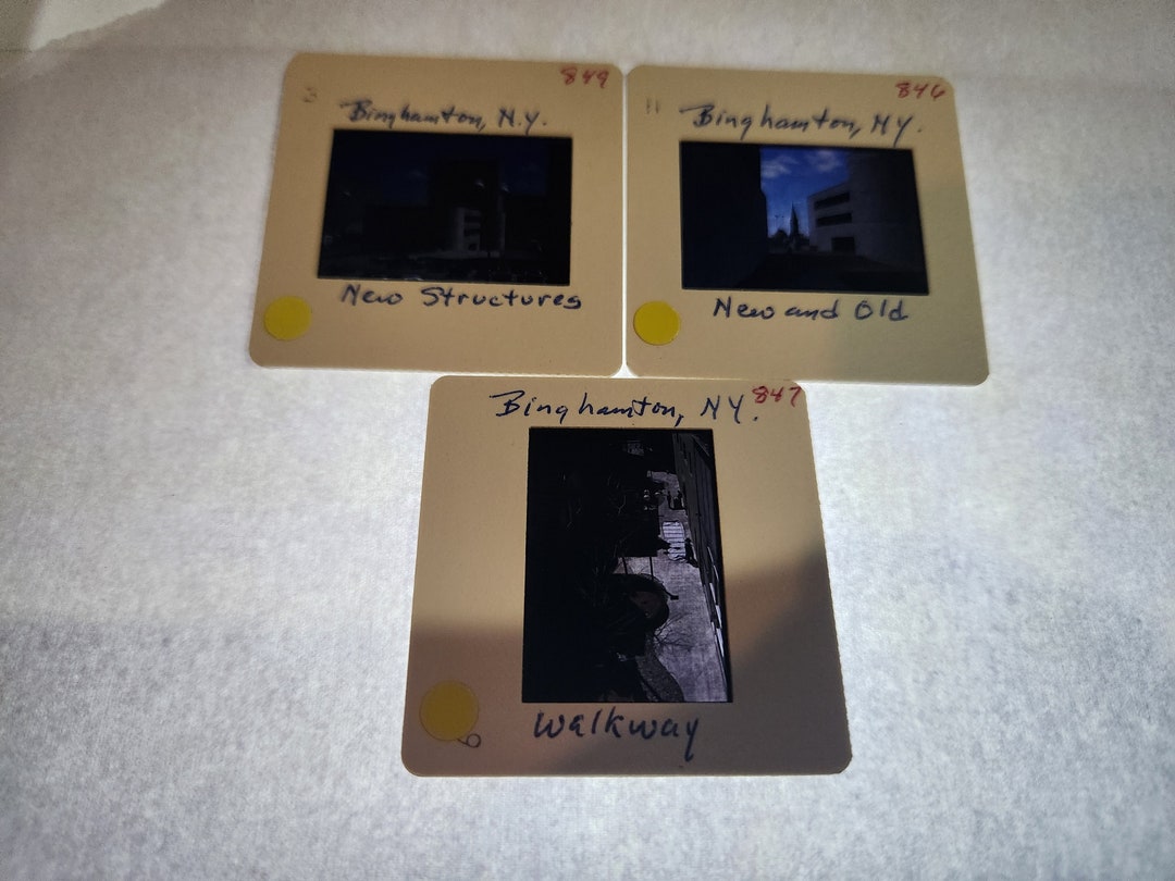 Lot of 3 1960s Vintage Binghamton New York 35mm Film Slides Walkway ...