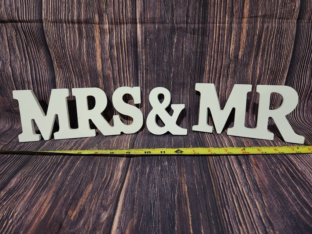 Mr and Mrs Wooden Blocks - Etsy