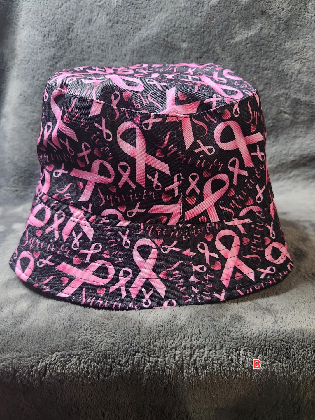 B* Breast Cancer Awareness Bucket Hat Pink Ribbons Sun Hat Fisherman's ...