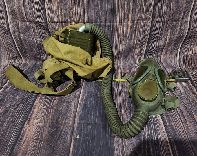 A Vintage WWII US Army Gas Mask Withe the Carrying Case and Original ...