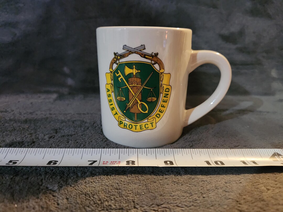 Vintage US Army MP Military Police Crest Ceramic 11 Oz Coffee Cup - Etsy