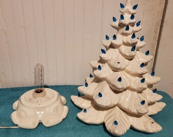 White Ceramic Tree Base - Etsy