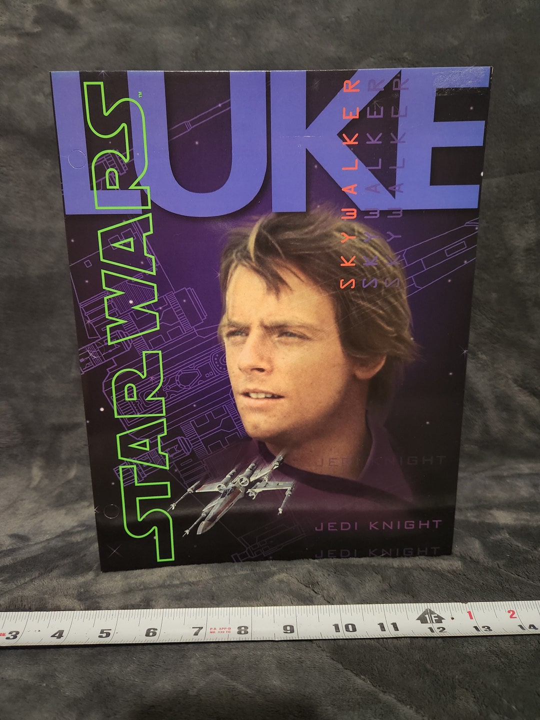 J* Vintage 1996 Mead Star Wars Luke Skywalker School Folder Unpunched ...