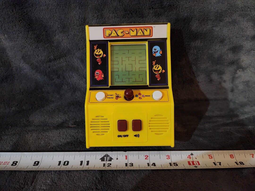Vintage 1990s Bandai Namco Electronic Handheld Pac Man Portable Arcade ...