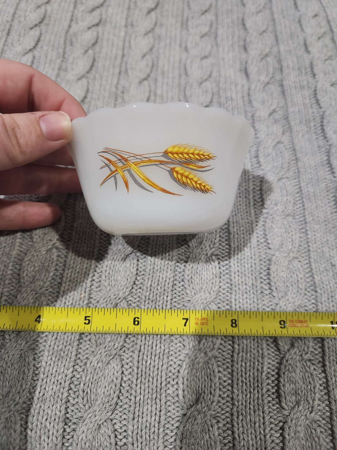 Vintage Fire King Wheat Pattern Small Custard Bowl Cup #424 - Etsy