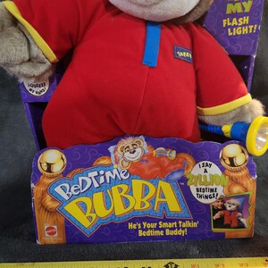Vintage NOS New 1997 Bedtime 12” Plush Talking Bubba the Bear - Etsy