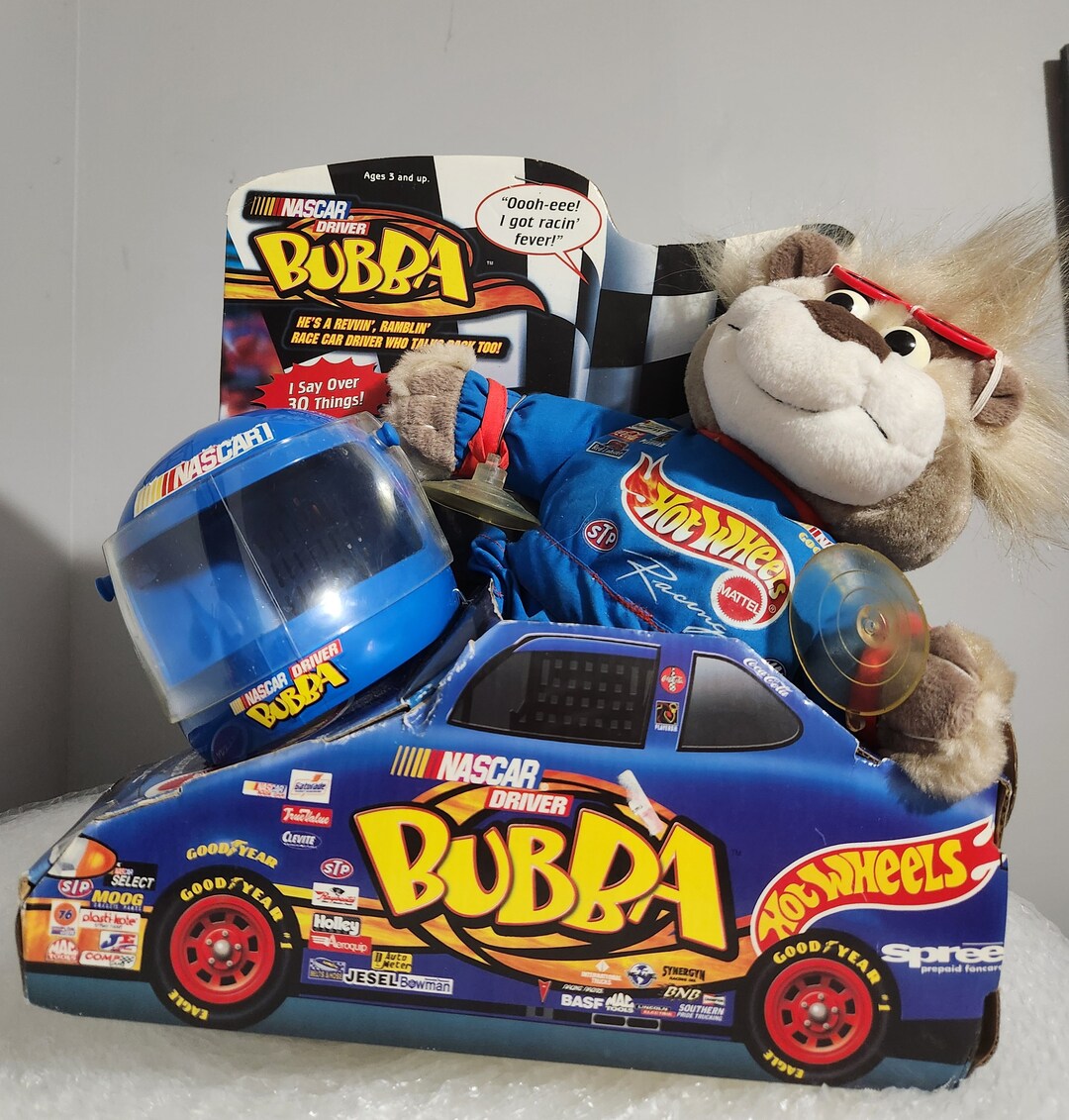 Vintage NOS New 1999 NASCAR Driver Hot Wheels Racing 12” Plush Talking ...
