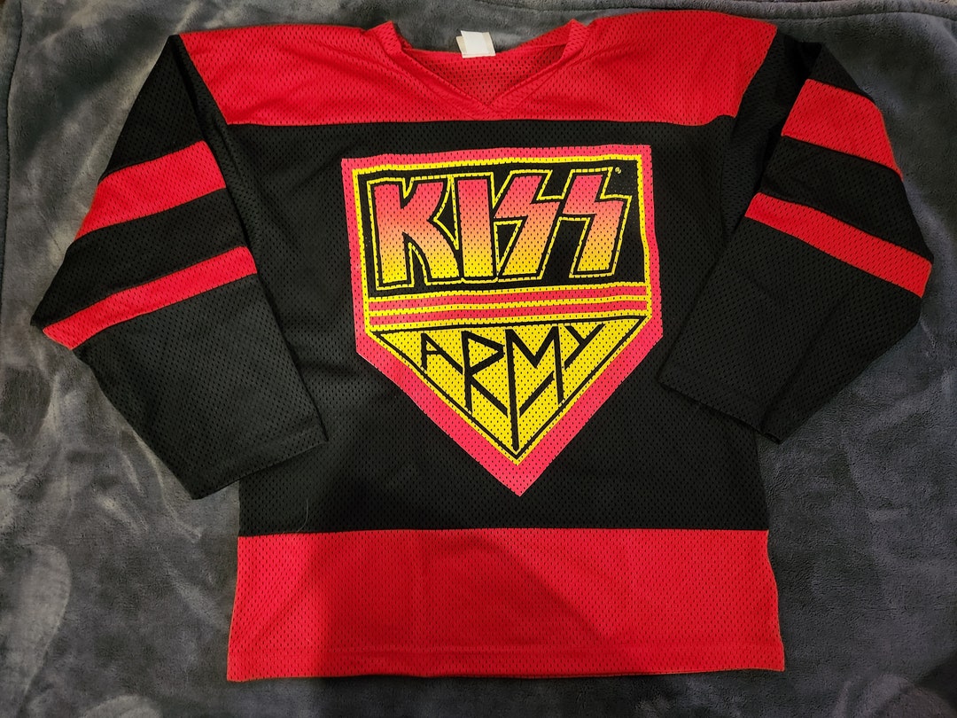 J*NOS New 1998 KISS Army Vintage Cronies Hockey Jersey Size Large - Etsy