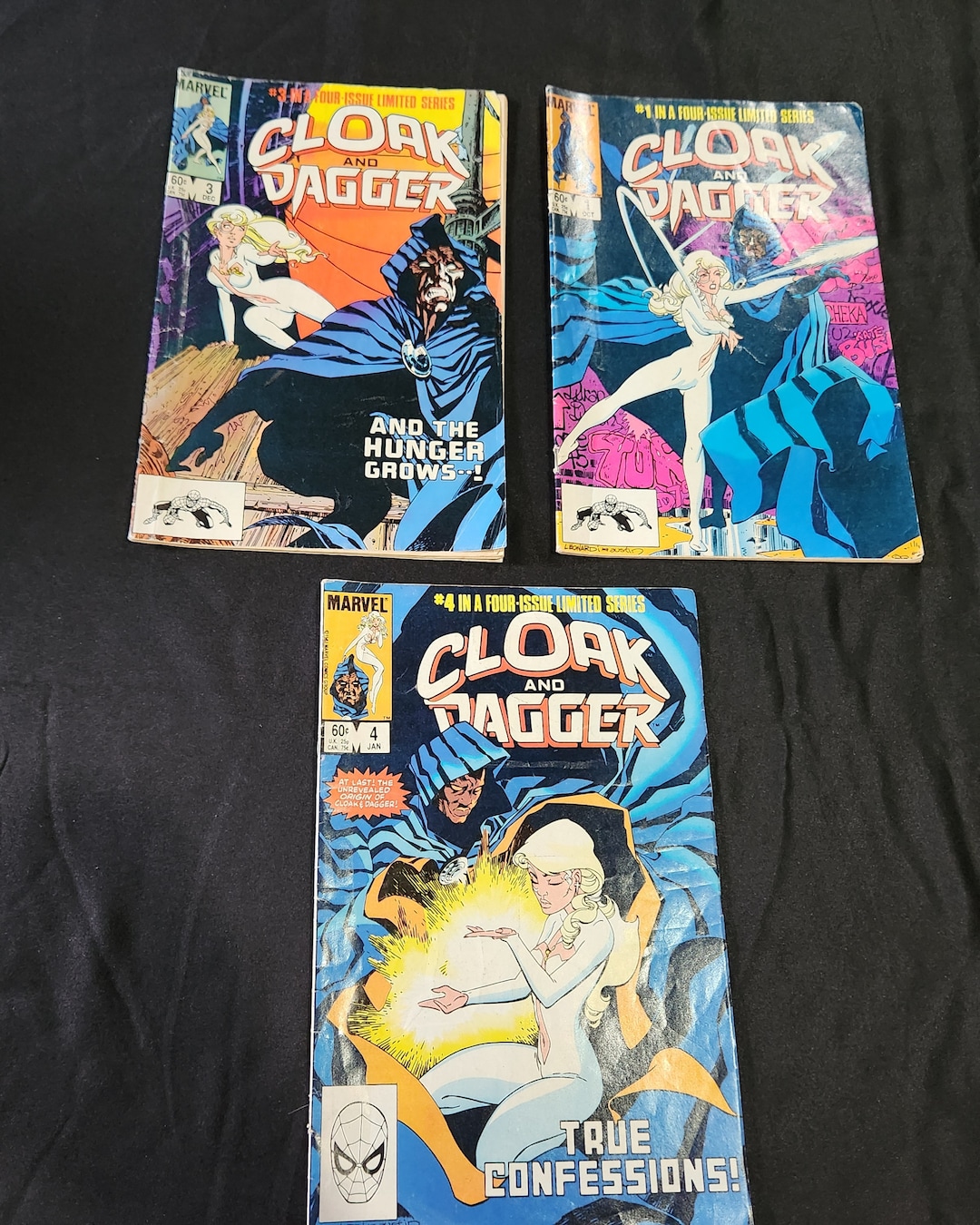 Vintage 1980s/90s Cloak and Dagger Comics Great Condition Issue 1 3 4 ...