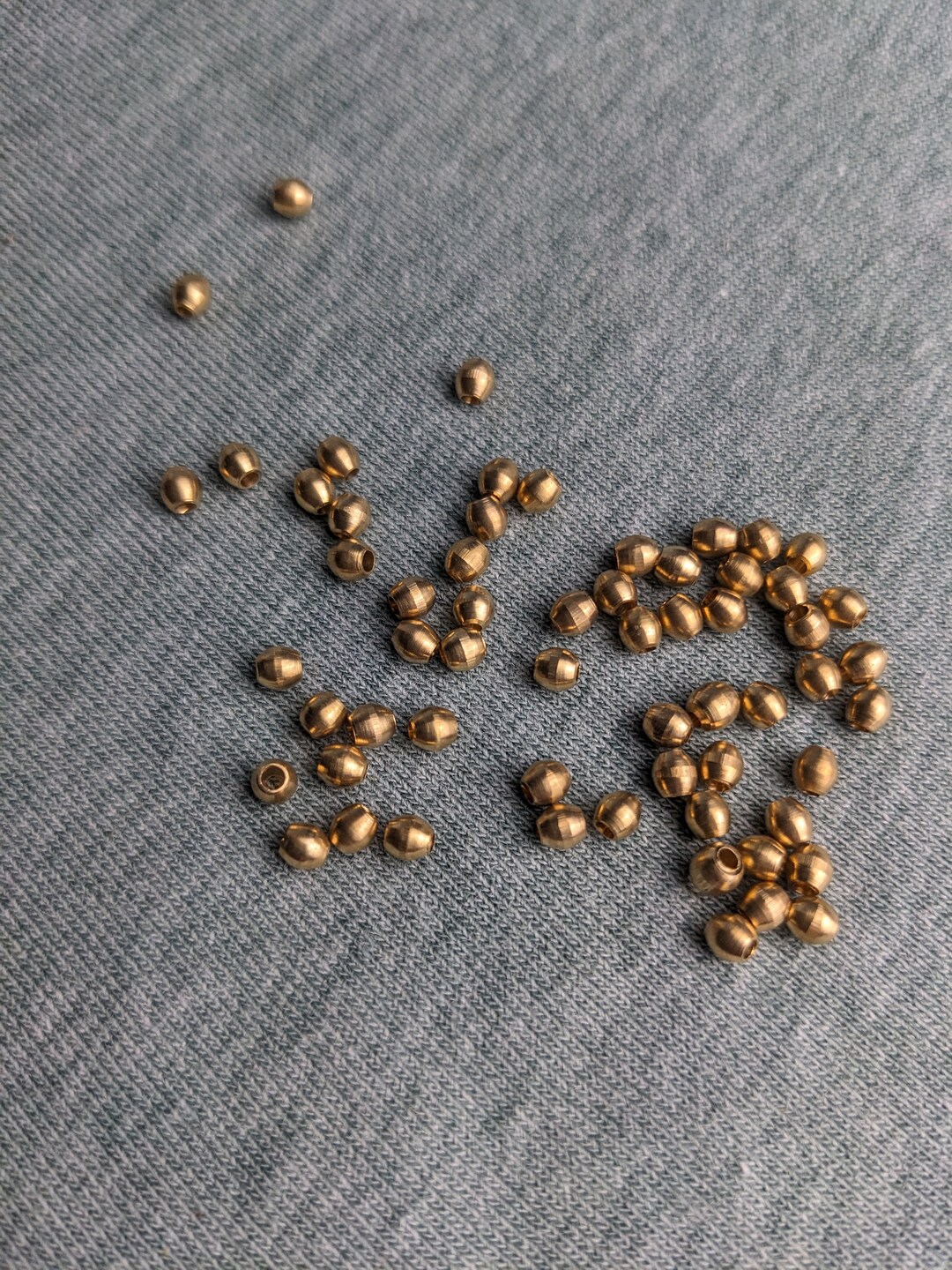 Small Belly Bead 3.4*3.6 Mm Hole Thickness 1.1 Mm for Making Macrame ...