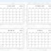 Printable Minimalist 2024 Calendar Template Digital Monthly Calendar ...