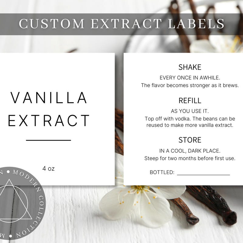 Vanilla Labels - Etsy