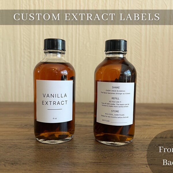 Vanilla Labels - Etsy
