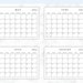 Printable Minimalist 2024 Calendar Template Digital Monthly Calendar ...