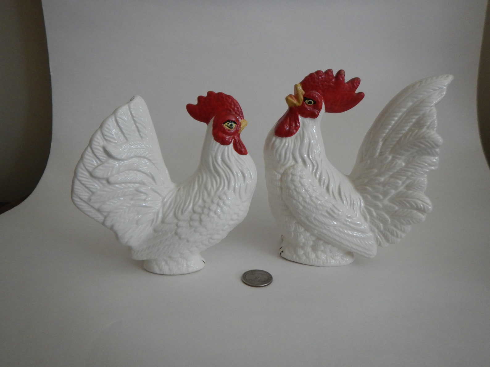 Vintage Lefton Chicken Hen and Rooster - Etsy