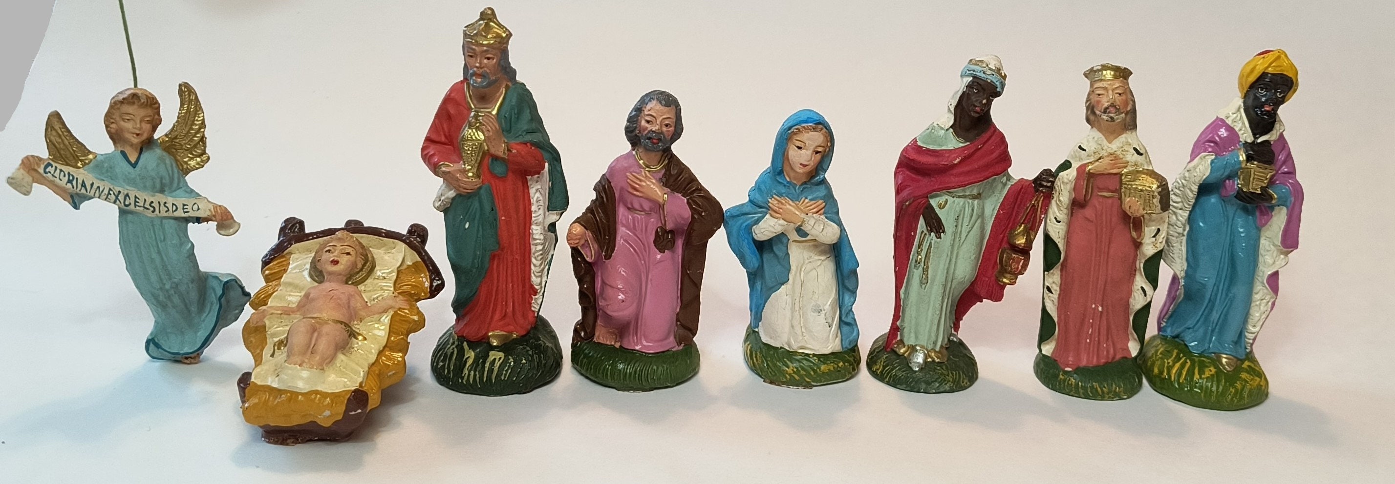 Classic Vintage Chalkware Nativity Figures - Etsy