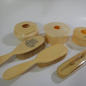 French Ivory Celluloid Dresser Items - Etsy