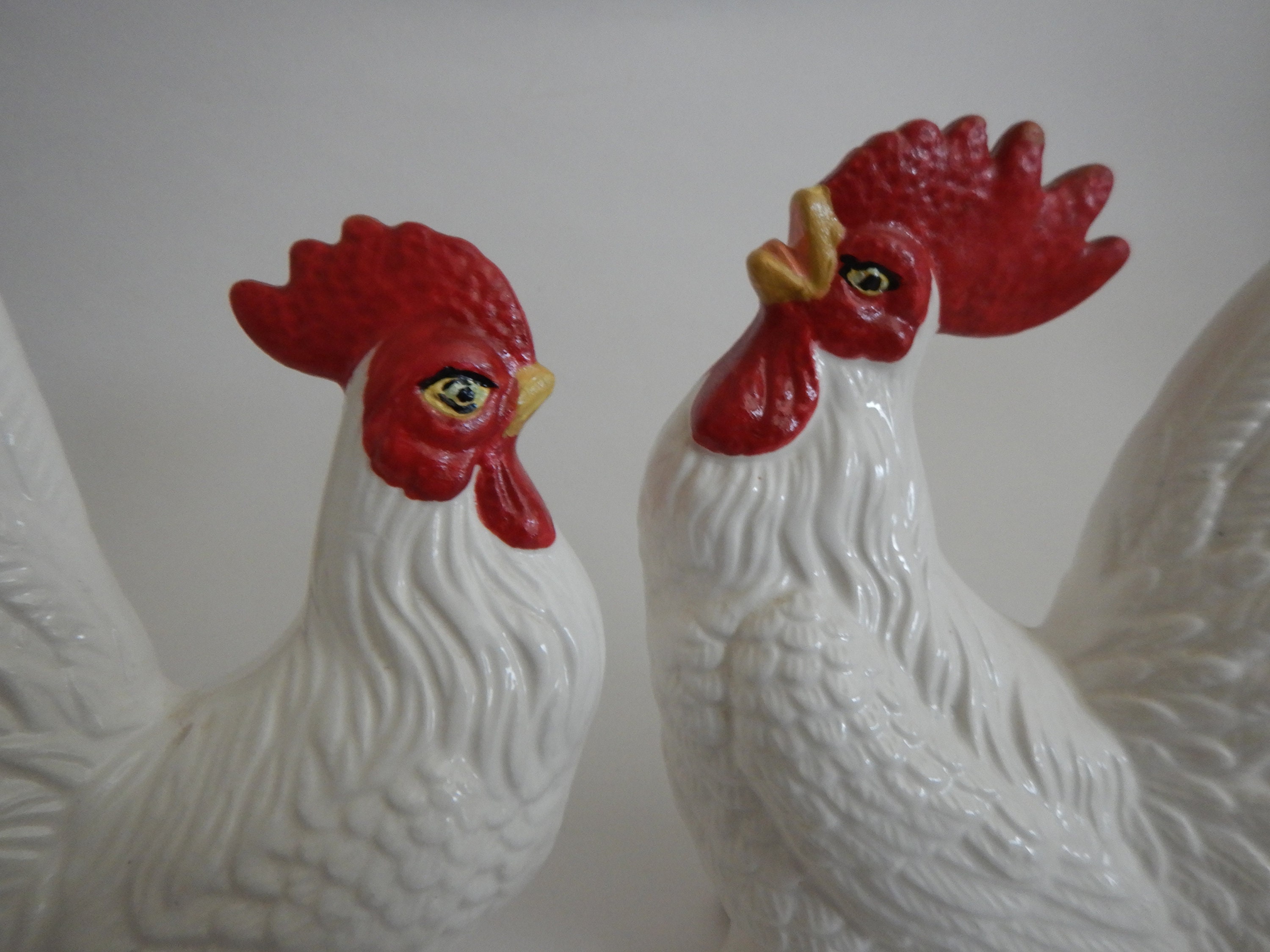 Vintage Lefton Chicken Hen and Rooster - Etsy