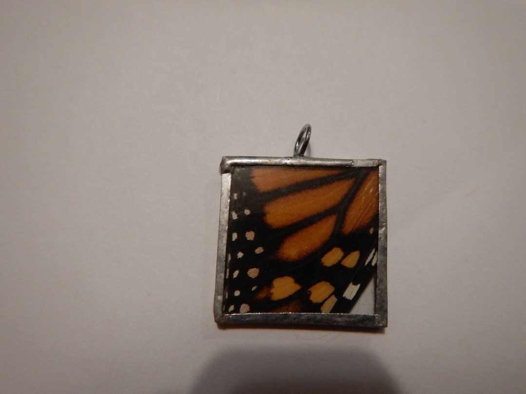Monarch Butterfly Wing Pendant Charm - Etsy