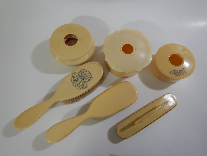 French Ivory Celluloid Dresser Items - Etsy