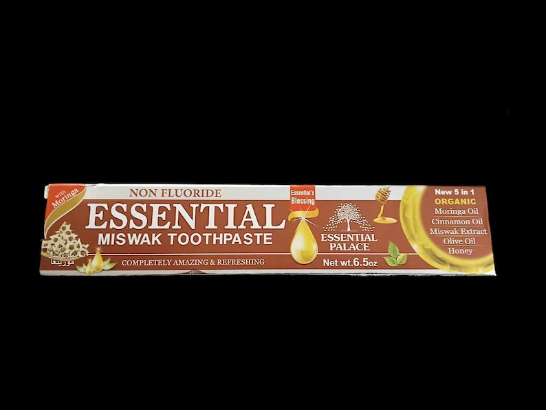 Organic Toothpaste - Neem, Charcoal, Moringa, Black Seed, Miswak, Sea ...