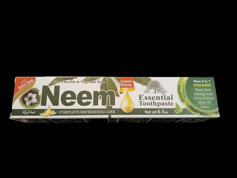 Organic Toothpaste - Neem, Charcoal, Moringa, Black Seed, Miswak, Sea ...