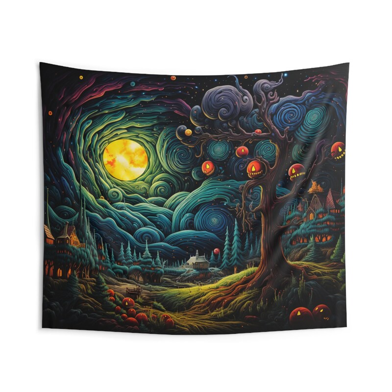 Halloween Tapestry - Etsy