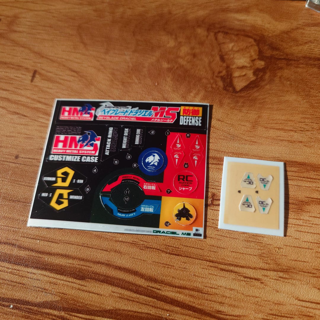 Beyblade Draciel MS - Sticker Sheet - Etsy