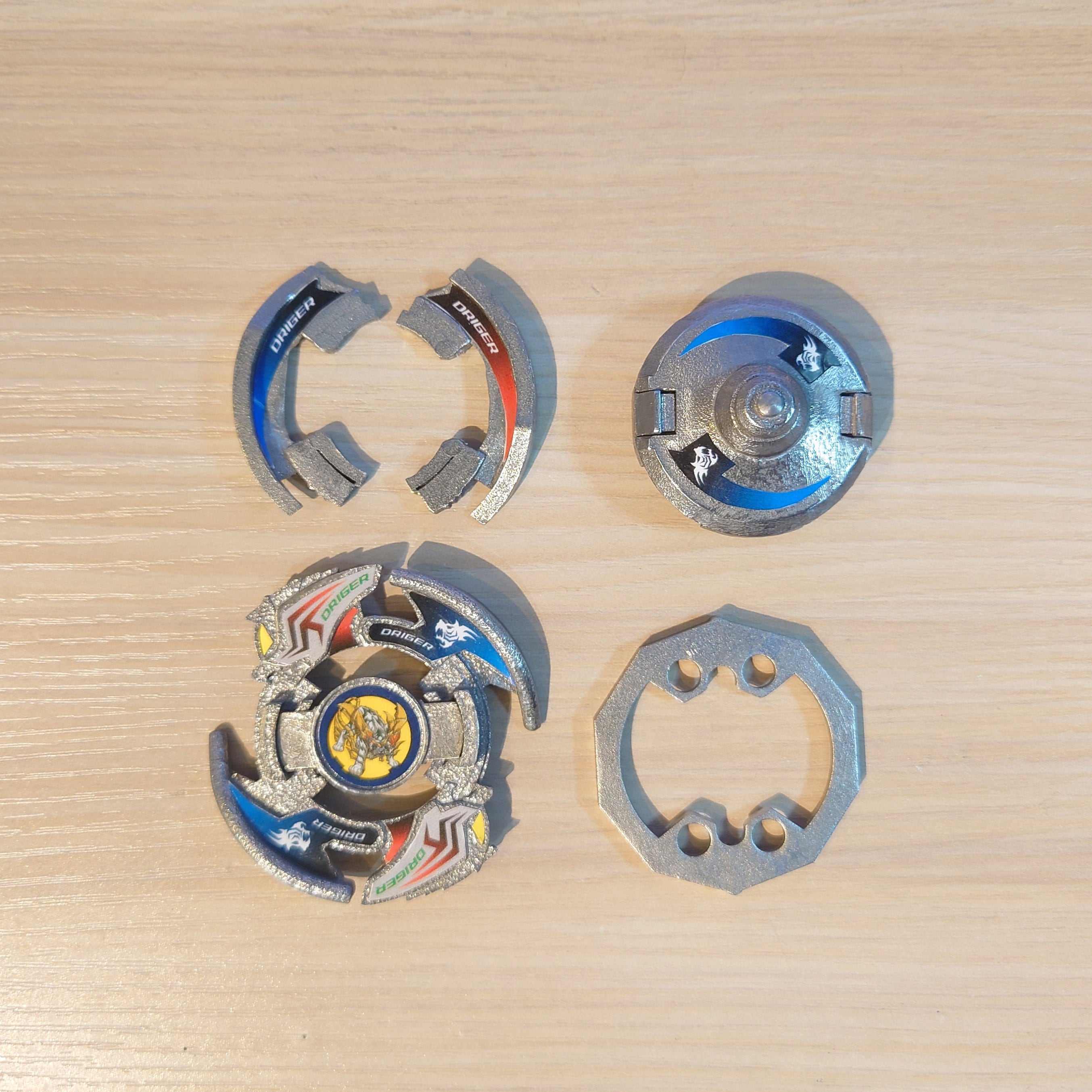 FULL METAL Beyblade Driger V2 stainless Steel - Etsy