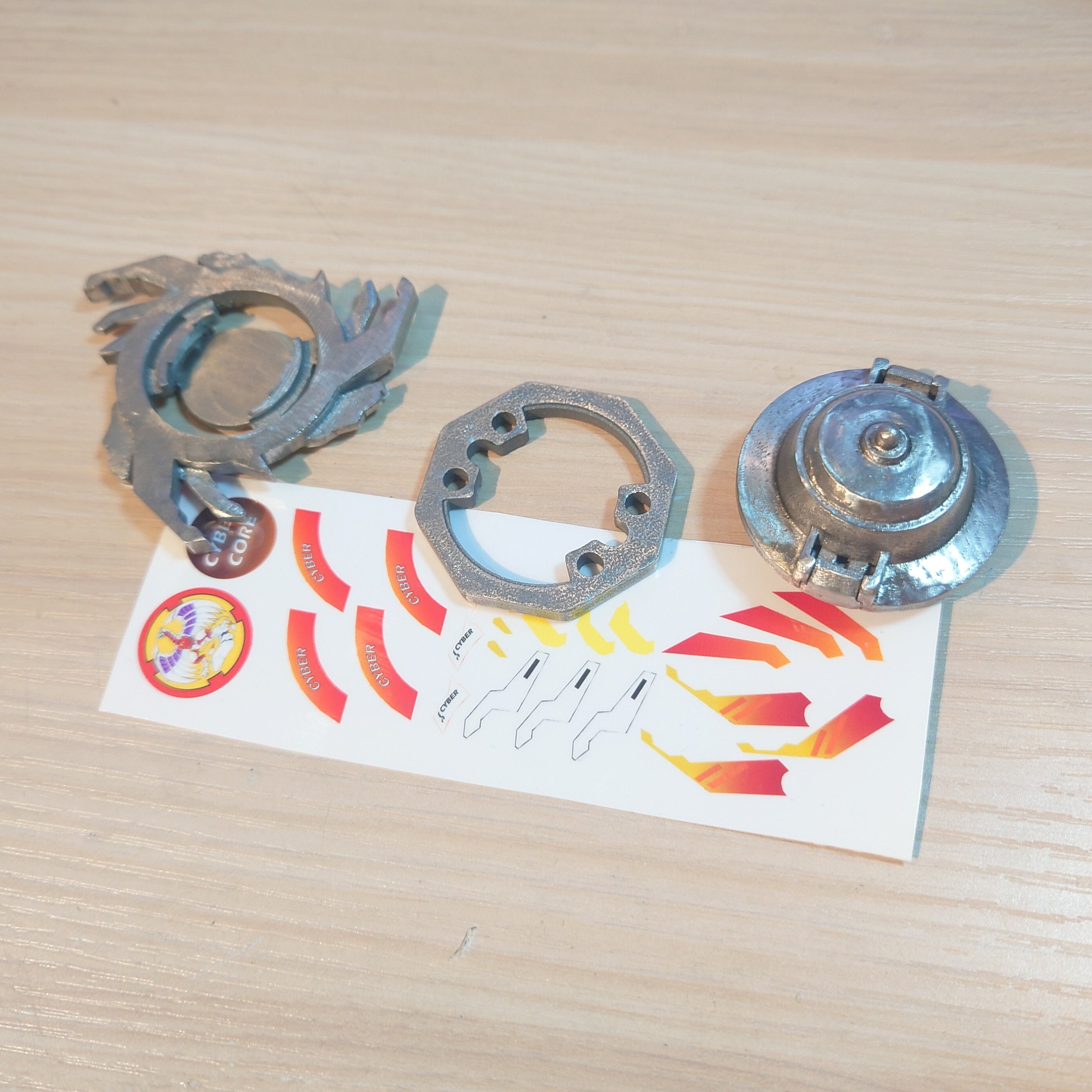 FULL METAL Beyblade Cyber Dranzer (stainless Steel) - Etsy