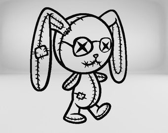 Professor Rabbit Dxf Svg Png Files Bunny Easter - Etsy